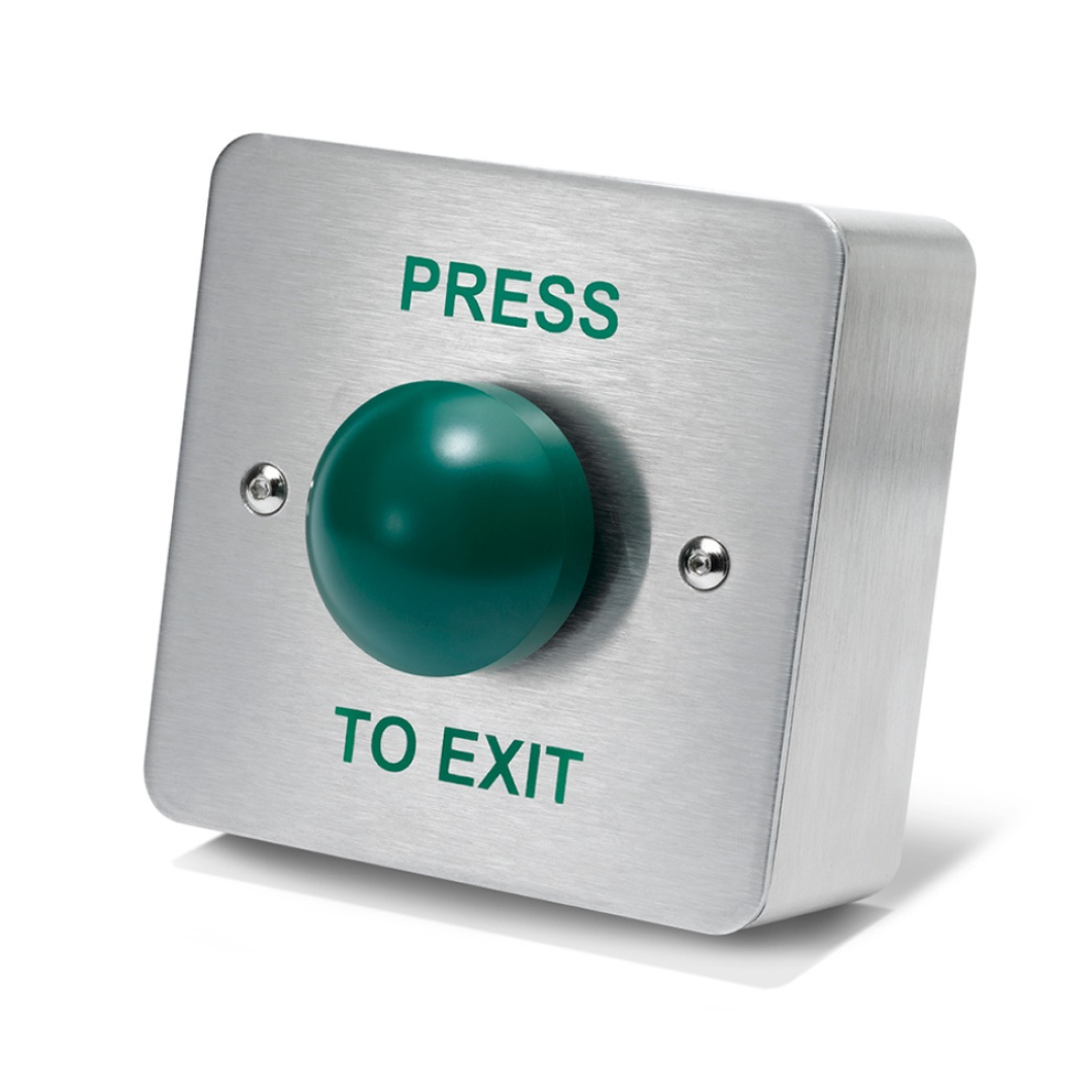 Stainless Steel 'Press To Exit' Button - Surface Mount by SecureMyDoor